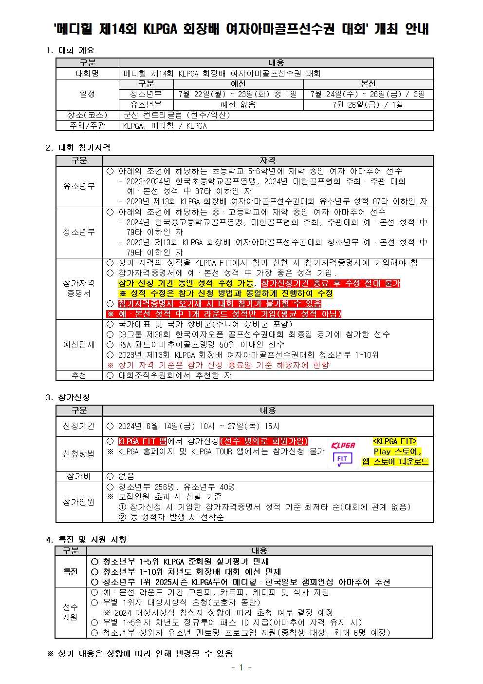 KLPGA - 한국여자프로골프협회